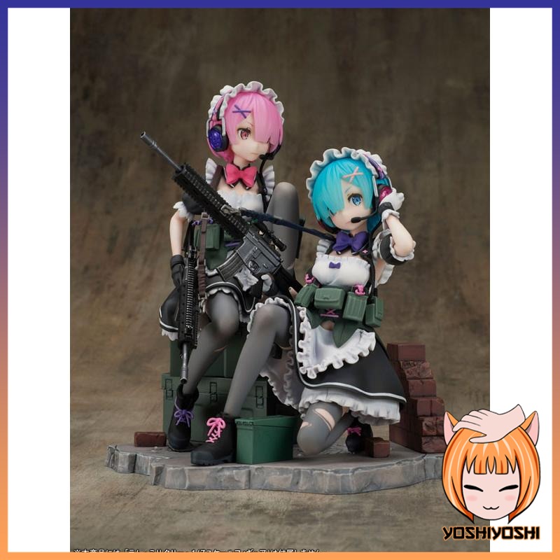 F:NEX RAM & REM -MILITARY- RE:ZERO STARTING LIFE IN ANOTHER WORLD 1/7 ...