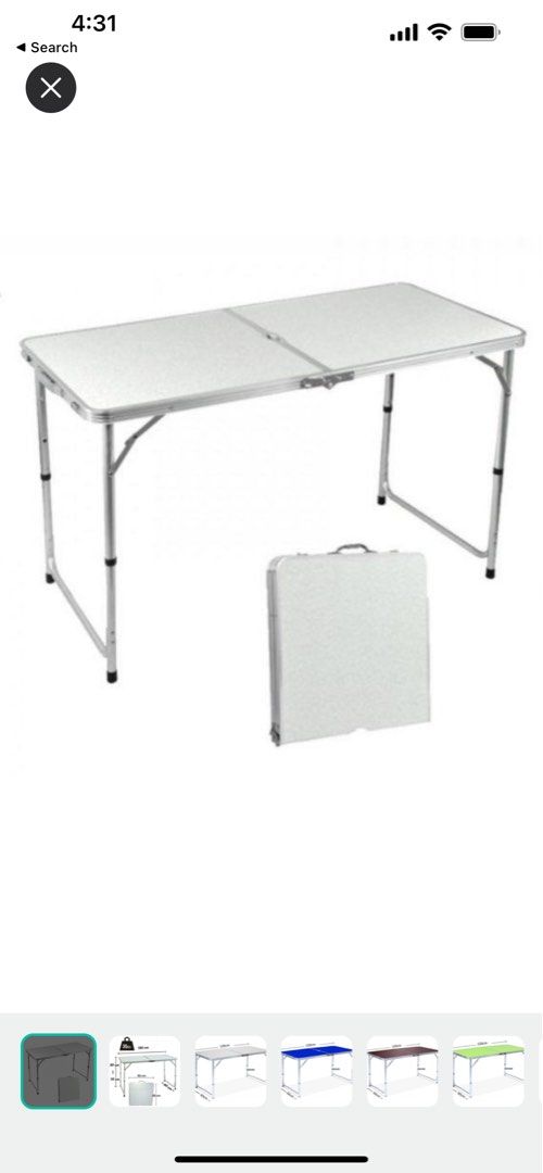 Foldable table, Furniture & Home Living, Furniture, Tables & Sets on ...
