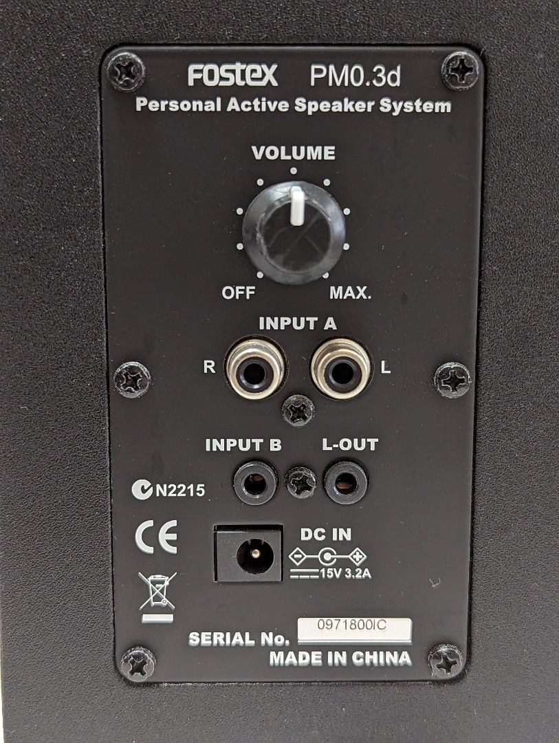 Fostex PM0.3d Personal Active Speaker System, 音響器材, Soundbar、揚聲器、藍牙喇叭、耳擴 - Carousell