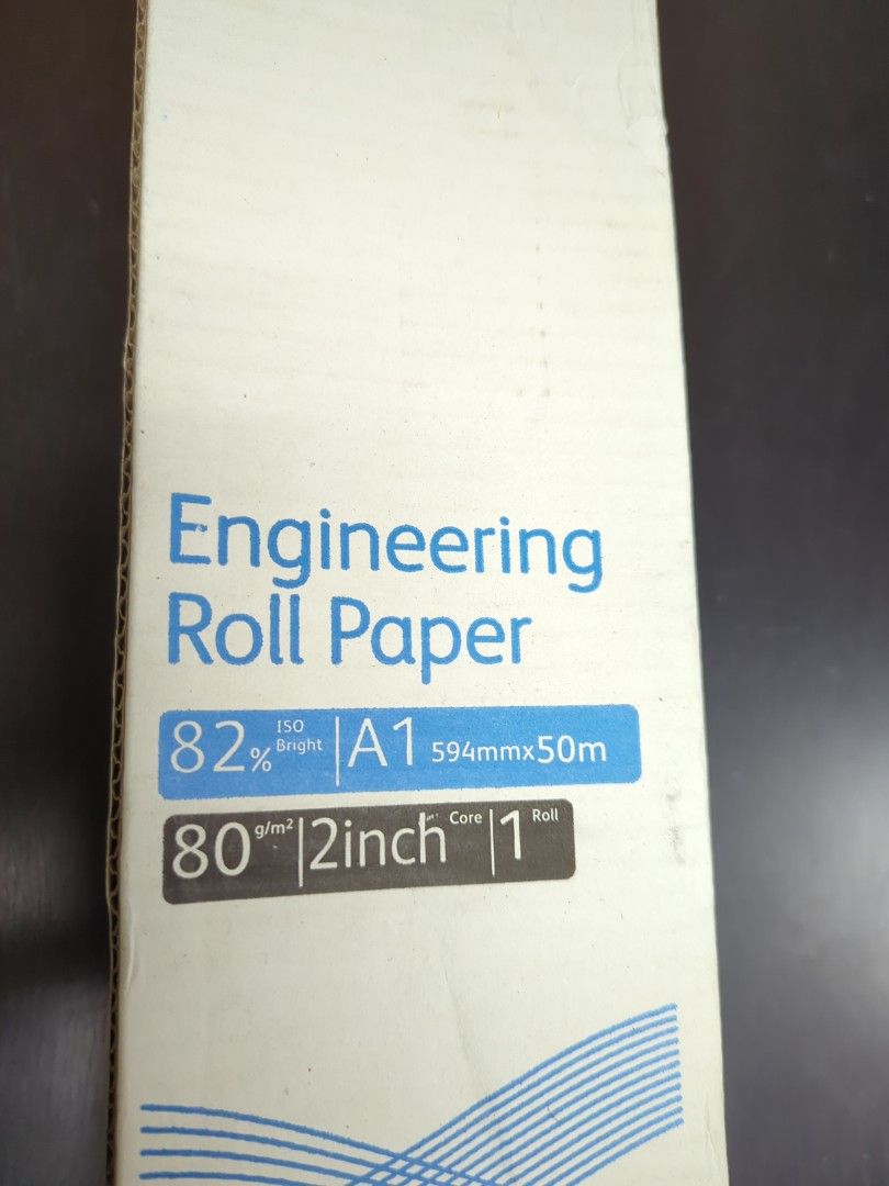 Fuji xerox A1 Roll paper, 80gsm, 2inch core, Computers & Tech, Printers ...