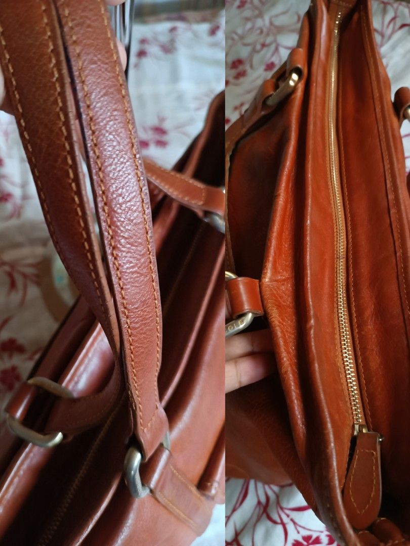 Genuine leather Nicole St.Gilles super tibay ng leather med. Size ...