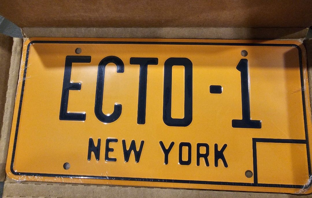 Ghostbusters ECTO-1 Stamped Aluminum License Plate on Carousell