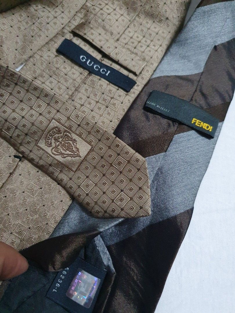 GUCCI AND FENDI (BUNDLE), Men's Fashion, Watches & Accessories, Ties on Carousell