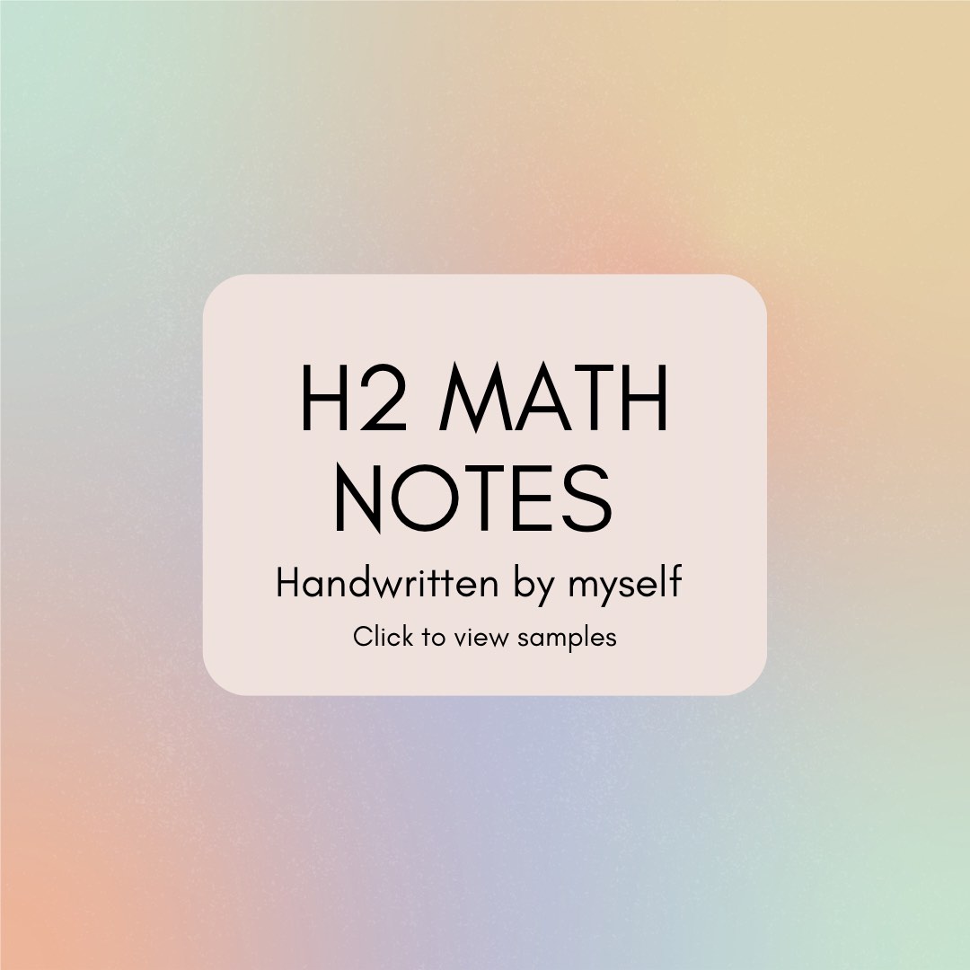 H2 mathematics notes, Hobbies & Toys, Books & Magazines, Assessment ...