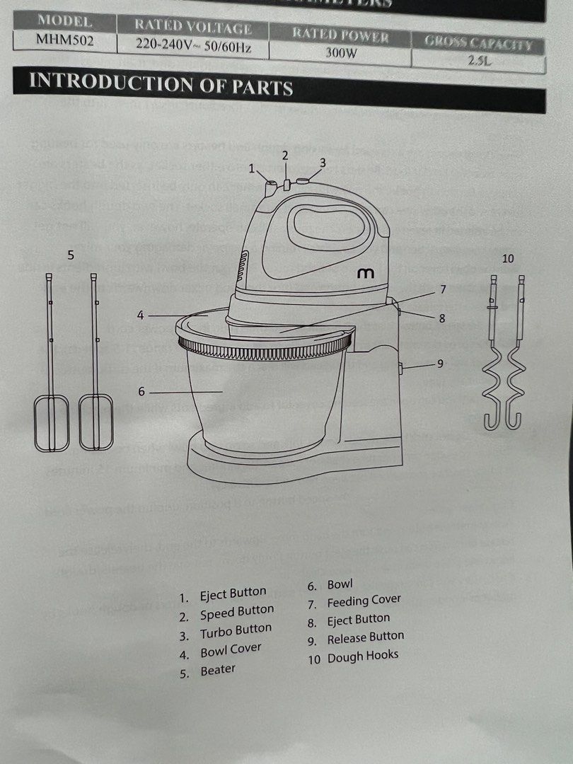 Hand Mixer (Mistral ), TV & Home Appliances, Kitchen Appliances, Hand ...
