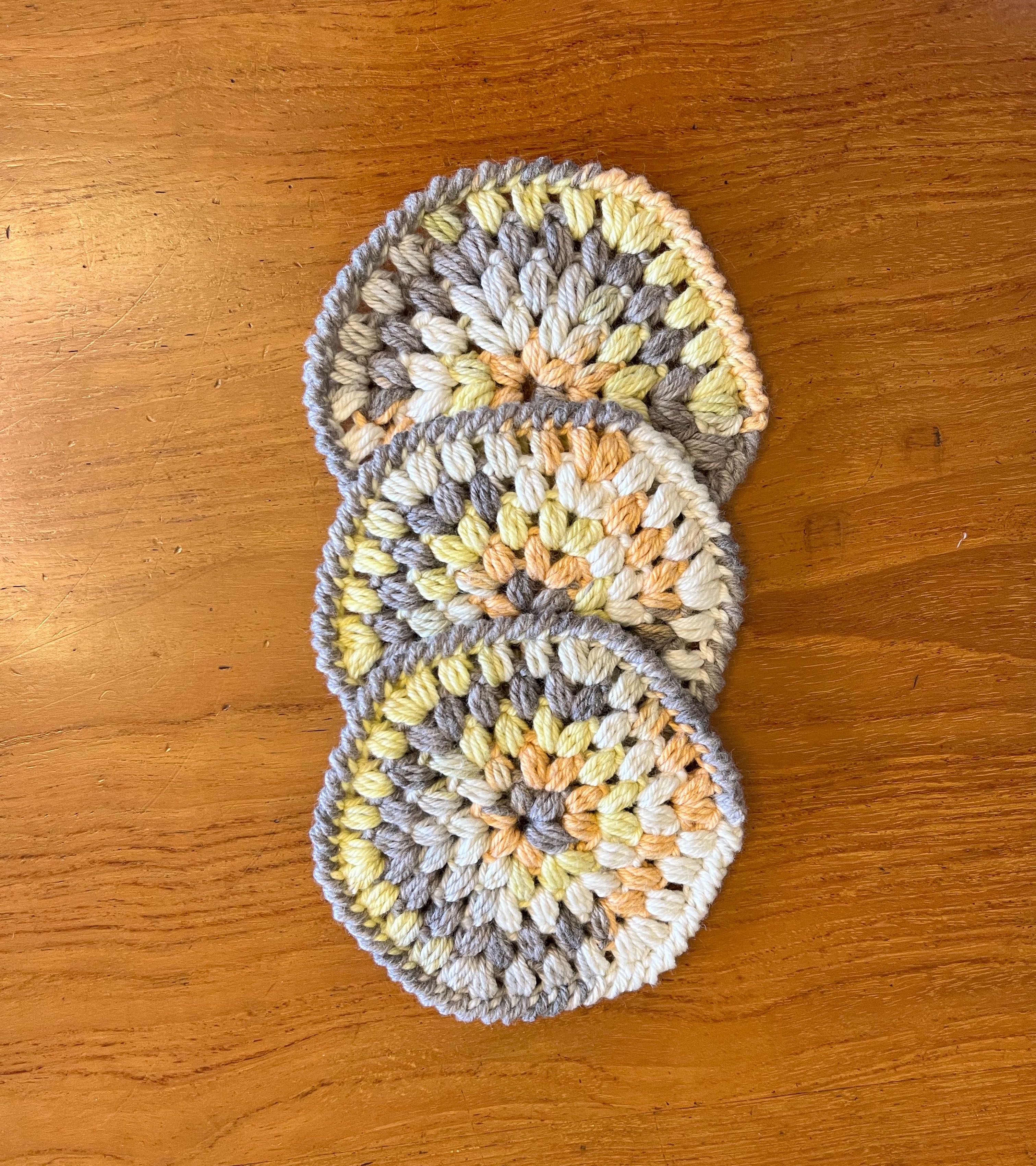 Handmade Crochet Coasters, Hobbies & Toys, Stationery & Craft, Handmade ...