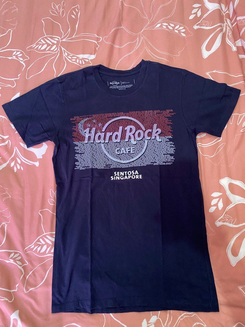 Hard rock cafe singapore official merchandise, Fesyen Pria, Pakaian ...