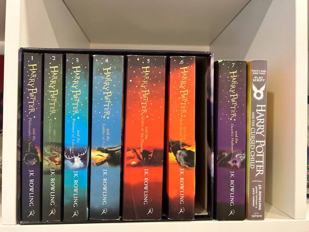 Harry Potter full set of 8 books, Hobbies & Toys, Books & Magazines ...
