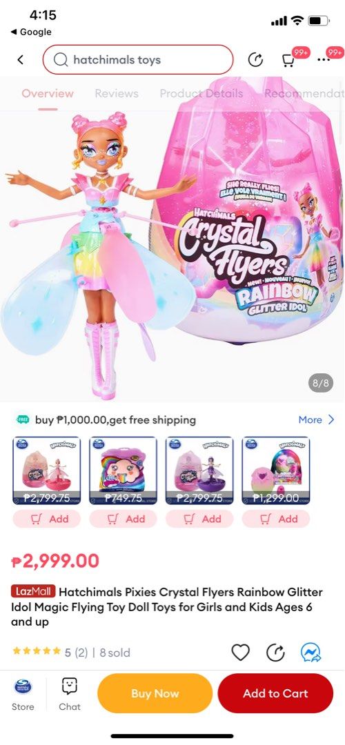 Hatchimals pixie crystal flyer, Hobbies & Toys, Toys & Games on Carousell
