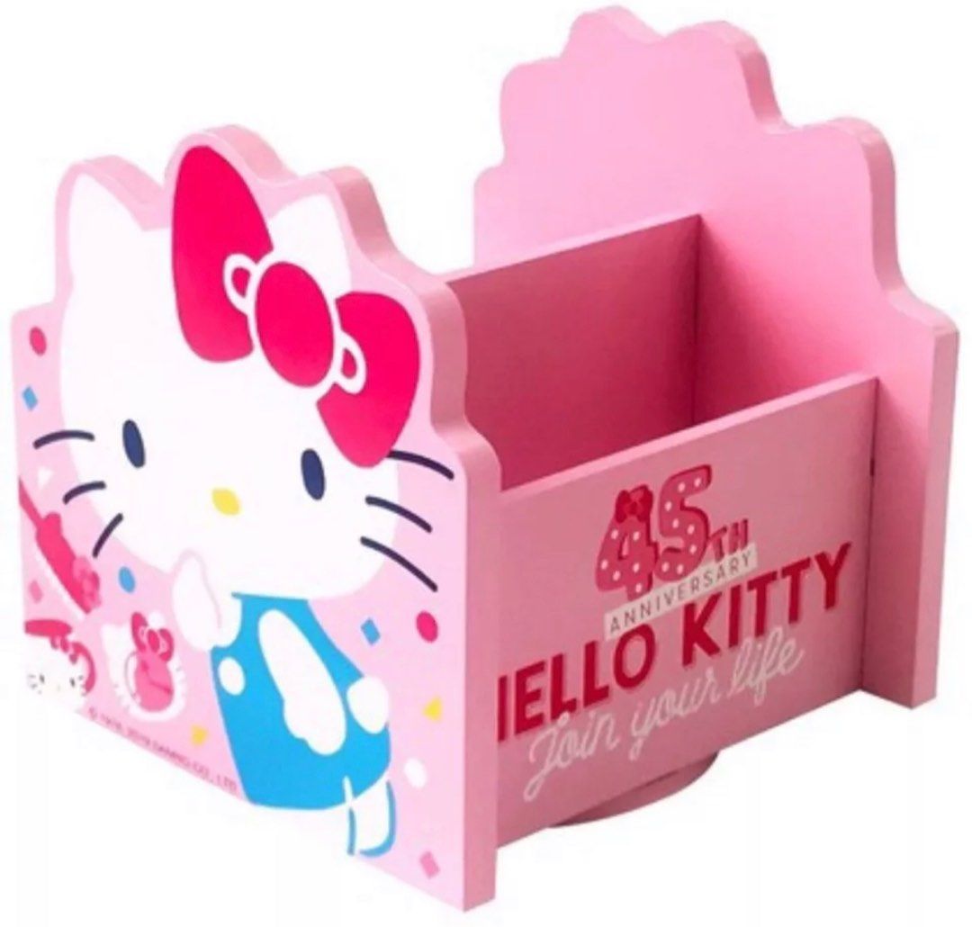 Hello kitty 45th anniversary organiser (can rotate ) 360 degree, Women ...