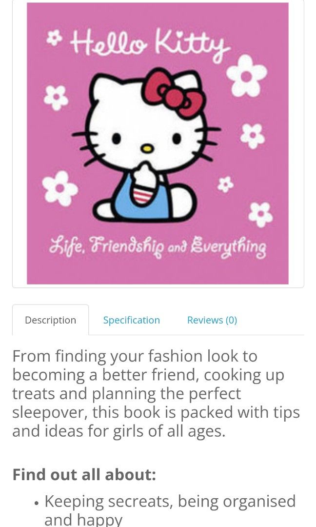 Hello kitty life friendship and everything, Hobbies & Toys, Books ...