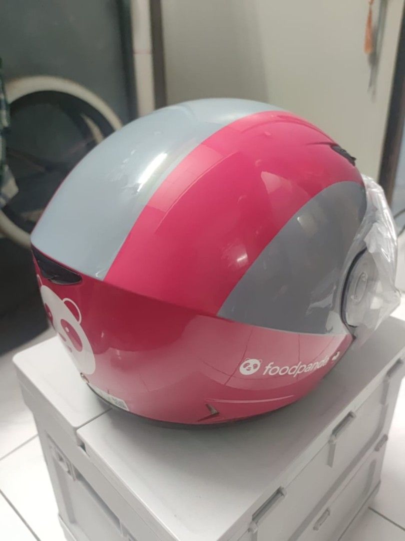 Helmet Food Panda, Motorbikes on Carousell