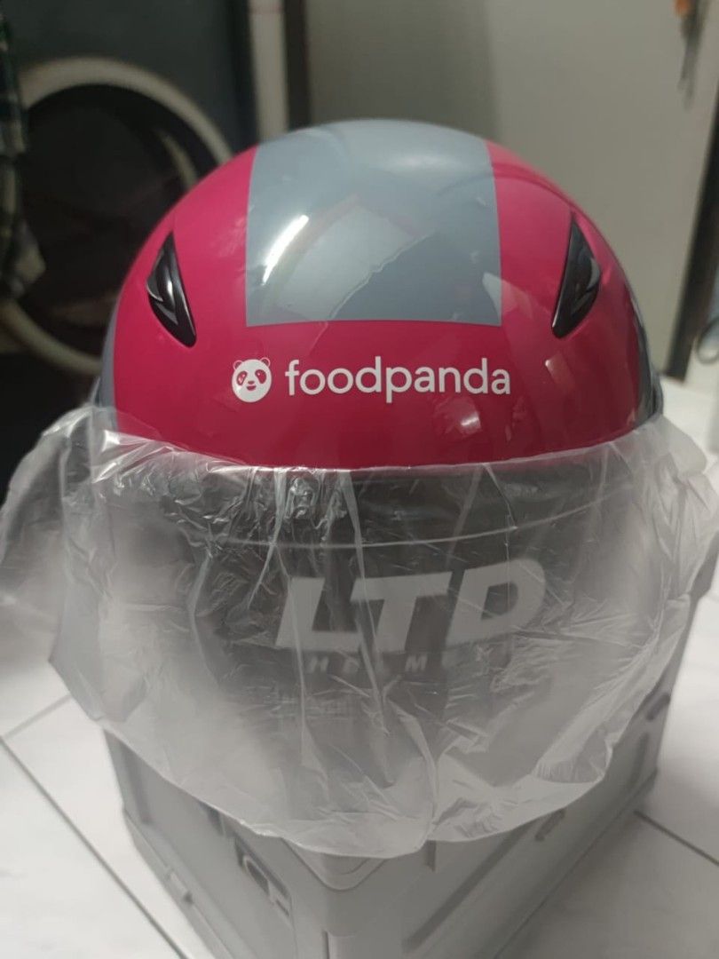 Helmet Food Panda, Motorbikes on Carousell