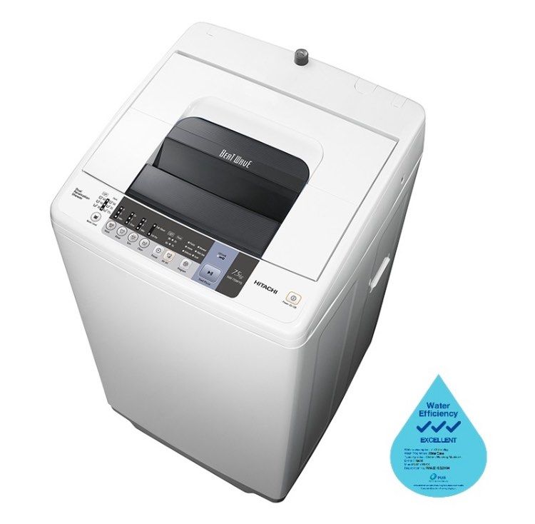 Hitachi Washing Machine 7.5kg, TV & Home Appliances, Washing Machines ...