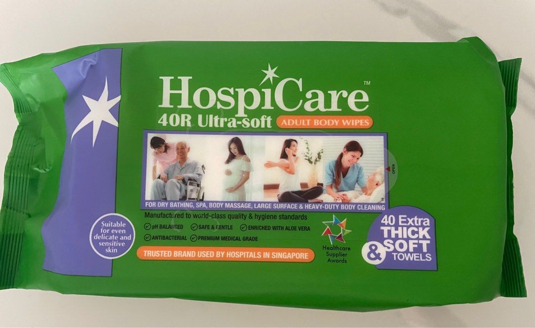 Hospicare body wipes, Beauty & Personal Care, Sanitary Hygiene on Carousell