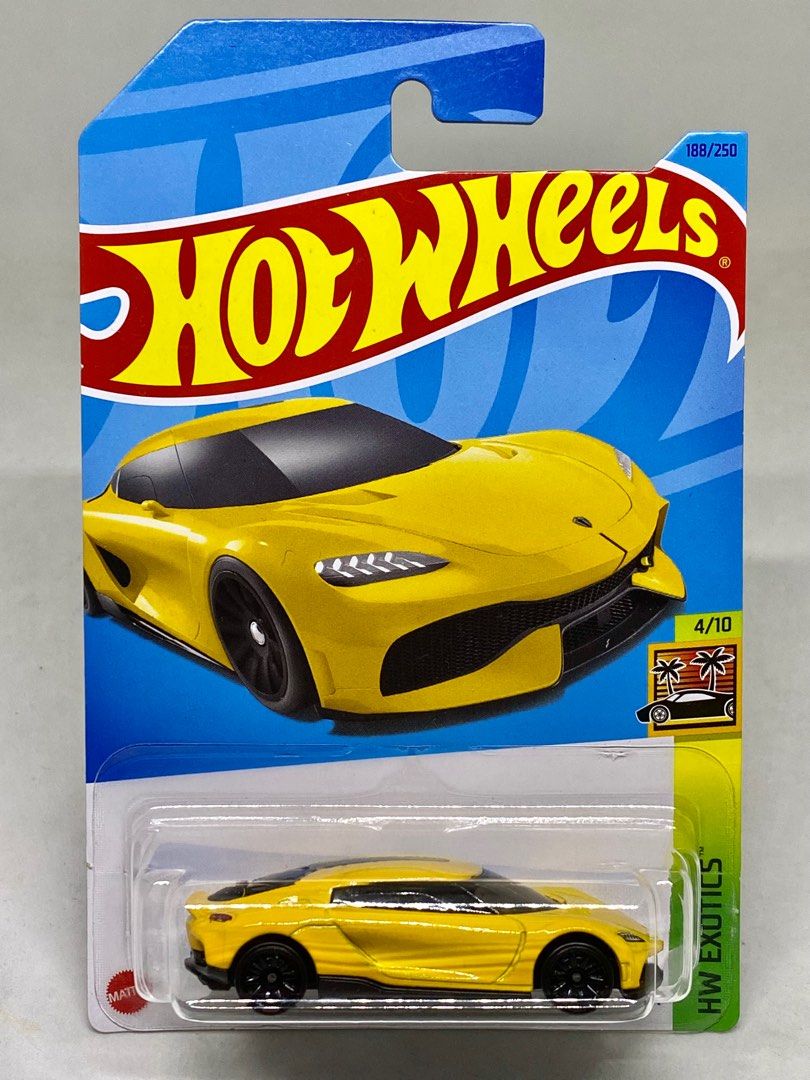 Hot Wheels KOENIGSEGG GEMERA Yellow Hypercar Racing Sport 64 Diecast ...