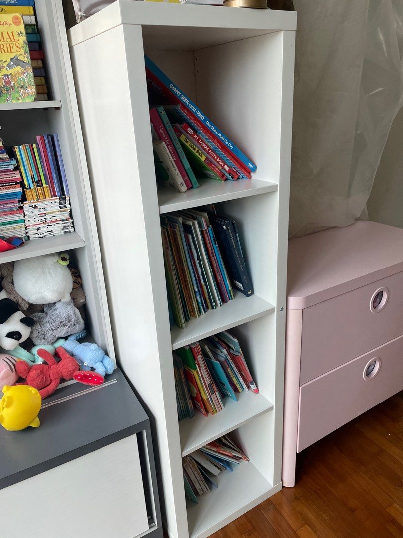 IKEA 4x1 Kallax Shelves, Furniture & Home Living, Furniture, Shelves ...