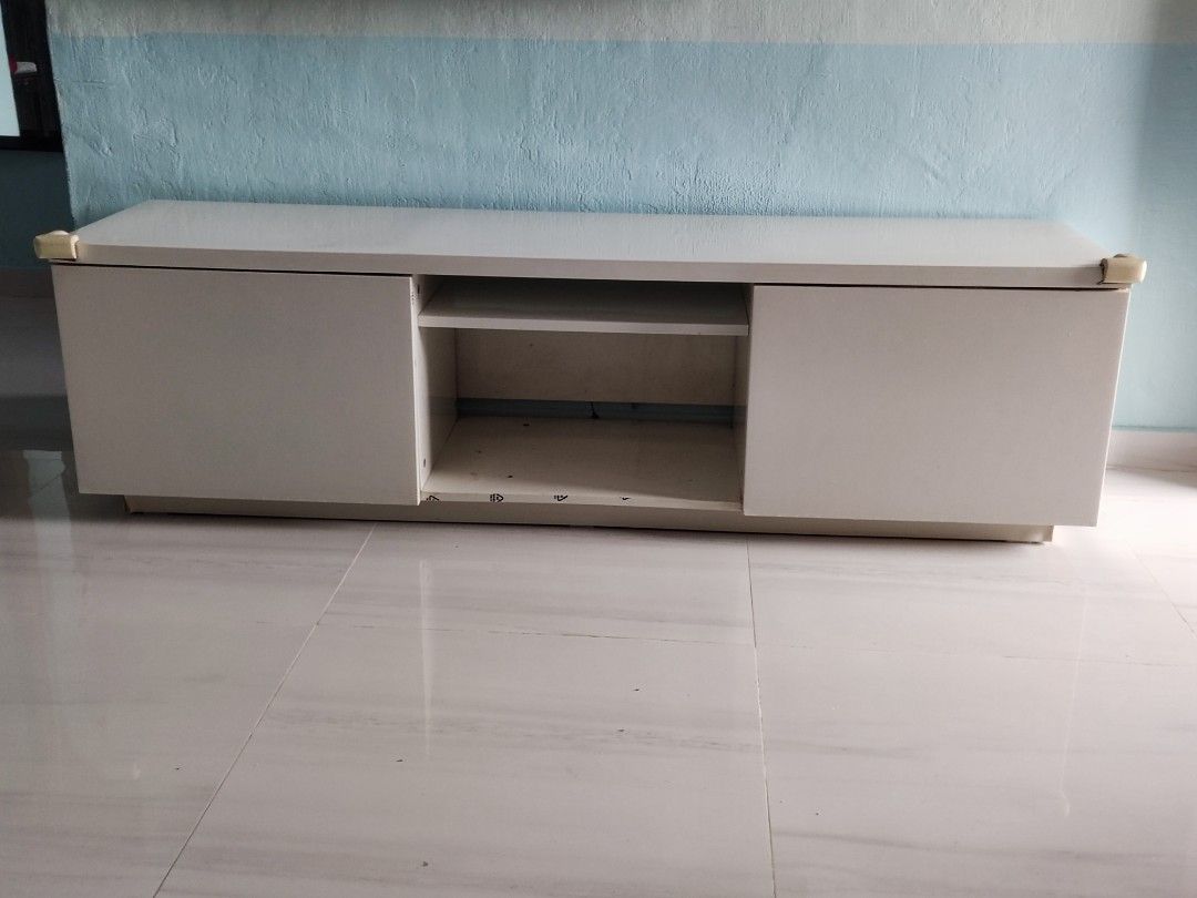 IKEA BYAS TV Bench, Furniture & Home Living, Furniture, TV Consoles on ...