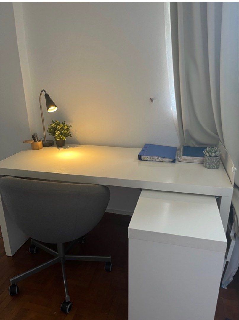 IKEA study desk, Furniture & Home Living, Furniture, Tables & Sets on ...