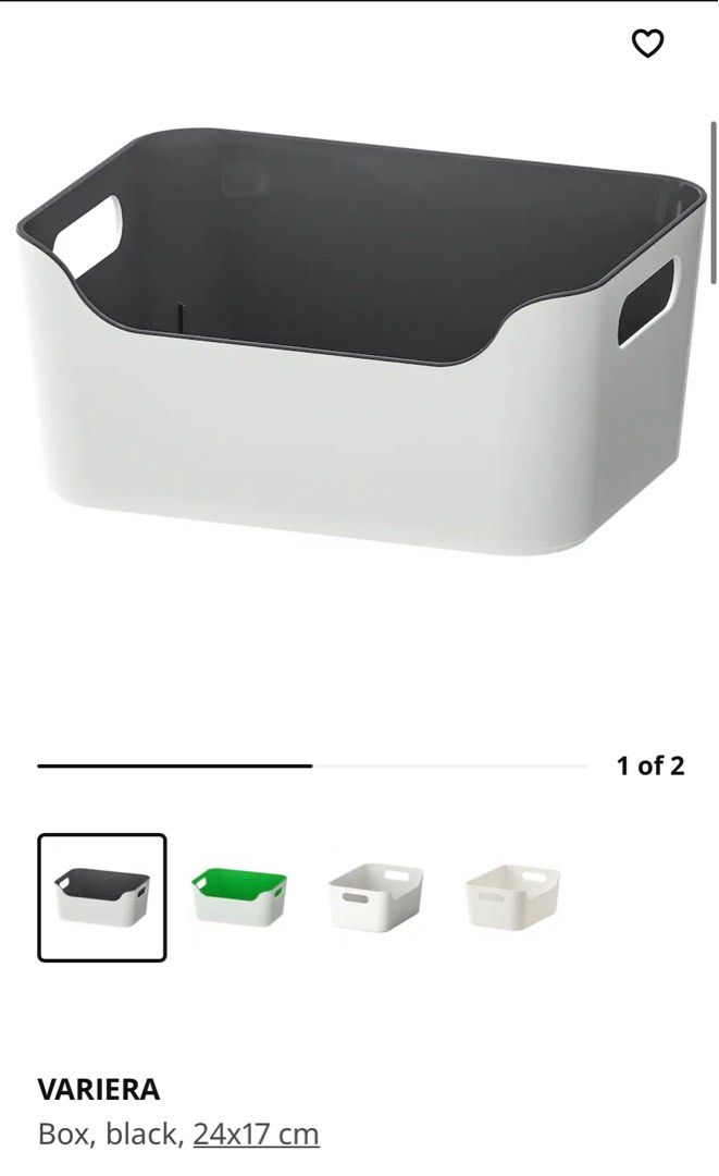 IKEA VARIERA Storage Box set, Furniture & Home Living, Home Improvement ...