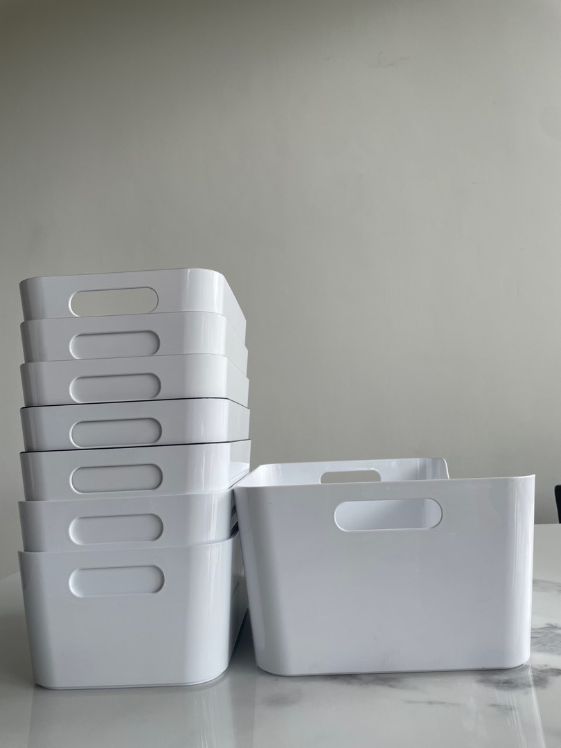 IKEA VARIERA Storage Box set, Furniture & Home Living, Home Improvement ...