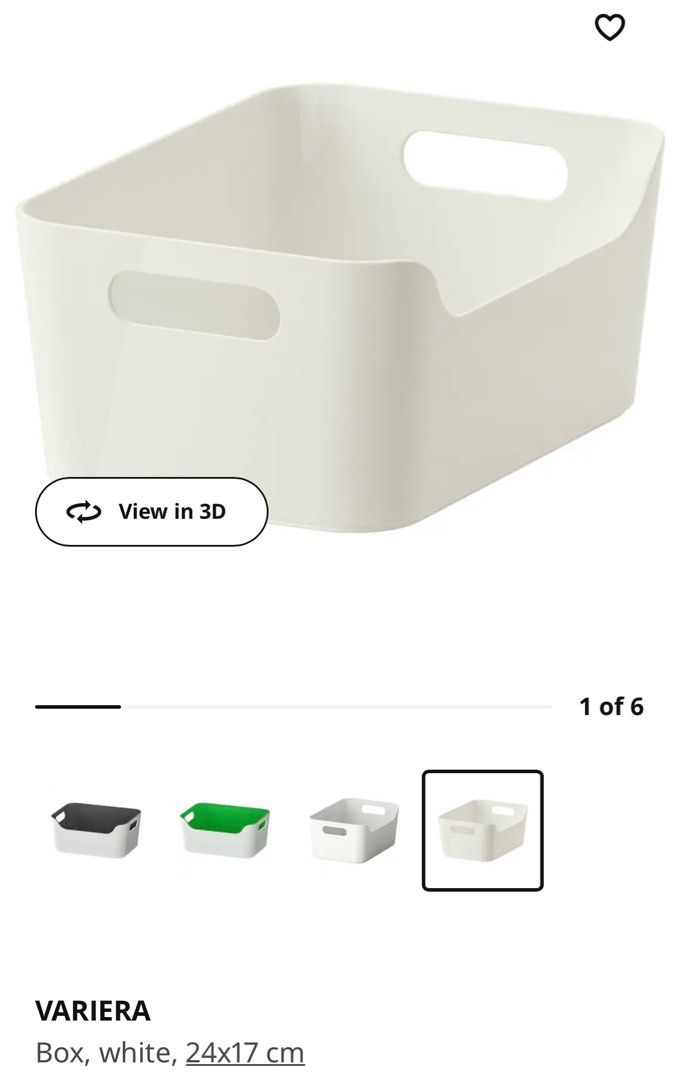 IKEA VARIERA Storage Box set, Furniture & Home Living, Home Improvement ...