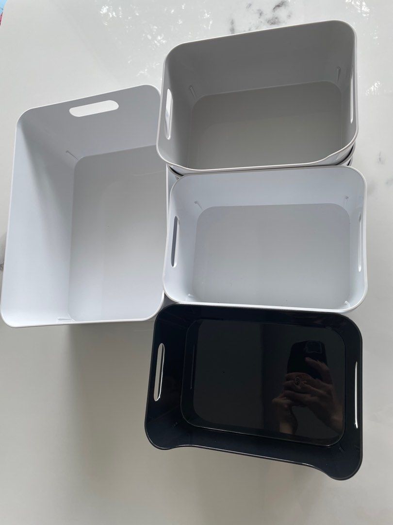 IKEA VARIERA Storage Box set, Furniture & Home Living, Home Improvement ...
