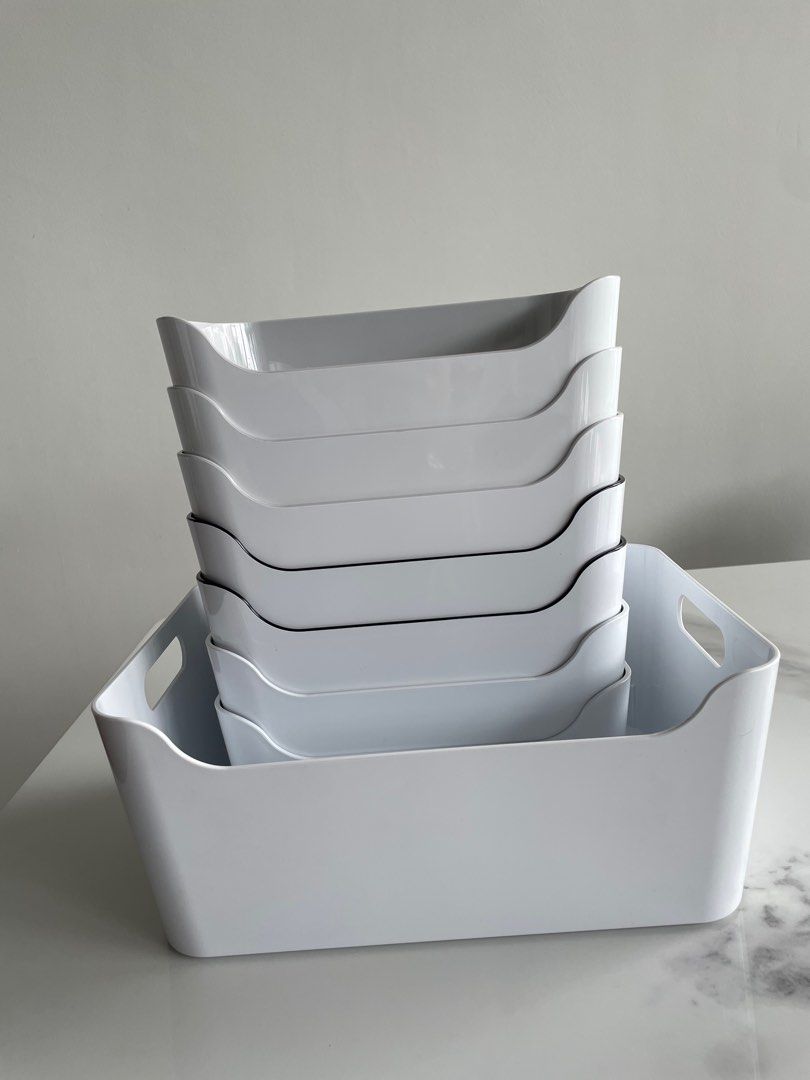 IKEA VARIERA Storage Box set, Furniture & Home Living, Home Improvement ...