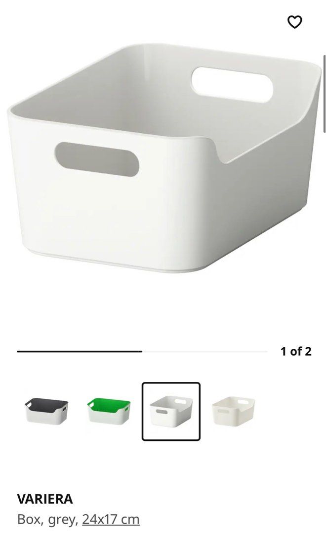 IKEA VARIERA Storage Box set, Furniture & Home Living, Home Improvement ...
