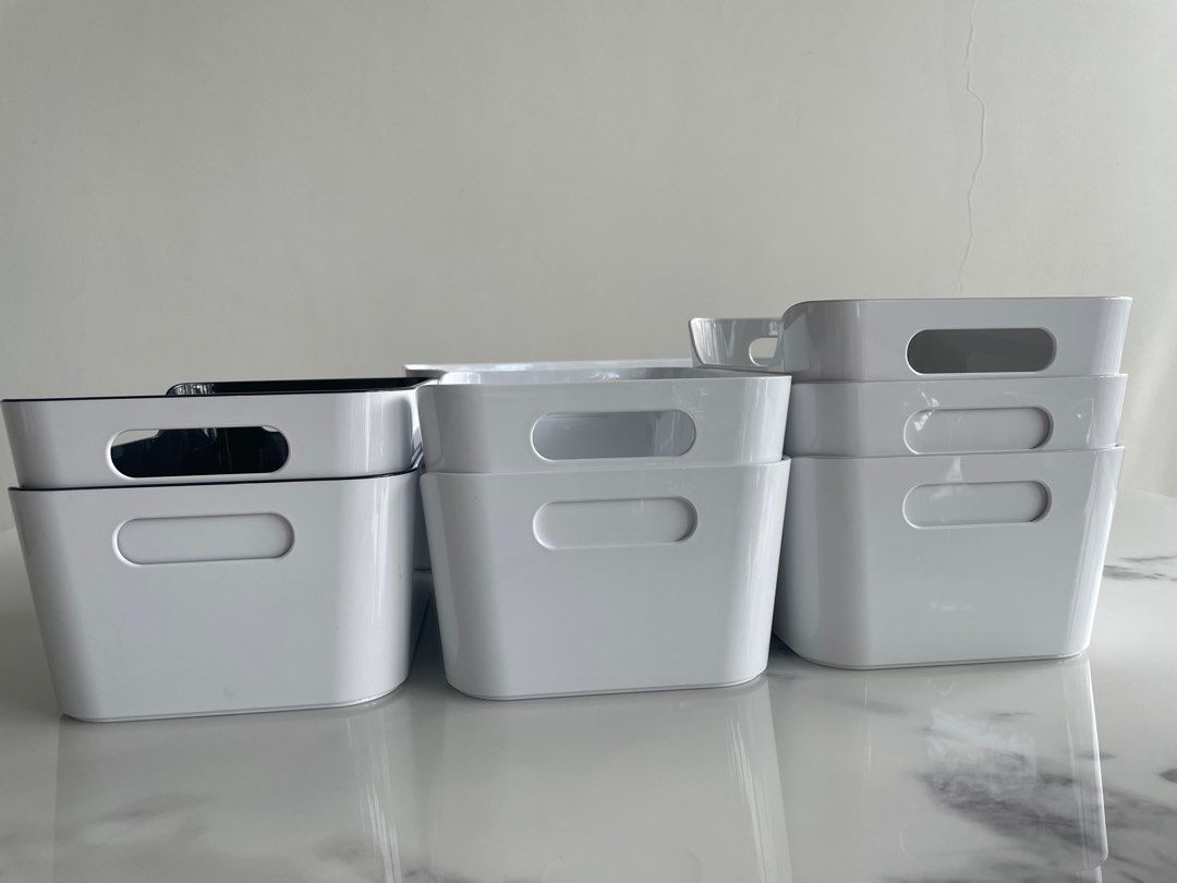 IKEA VARIERA Storage Box set, Furniture & Home Living, Home Improvement ...