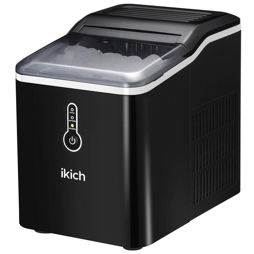 IKICH Ice Maker with LED Indicator Lights ice cubes in 7 minutes,, TV ...