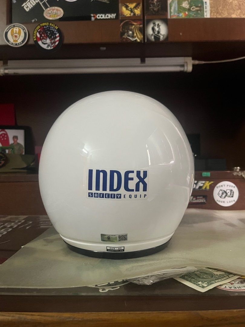 INDEX motorcycle helmet, Motorcycles, Motorcycle Apparel on Carousell