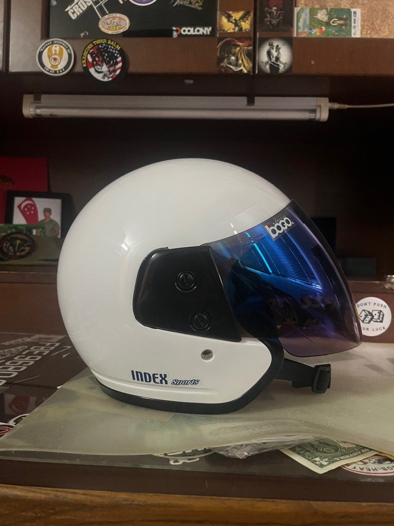 INDEX motorcycle helmet, Motorcycles, Motorcycle Apparel on Carousell