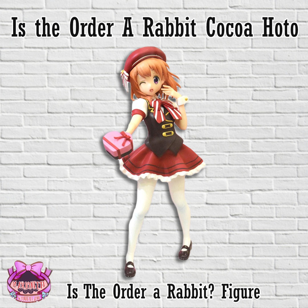 Is the Order A Rabbit Cocoa Figure Toreba Cocoa Hoto Zenryoku Zokei Figure on Carousell