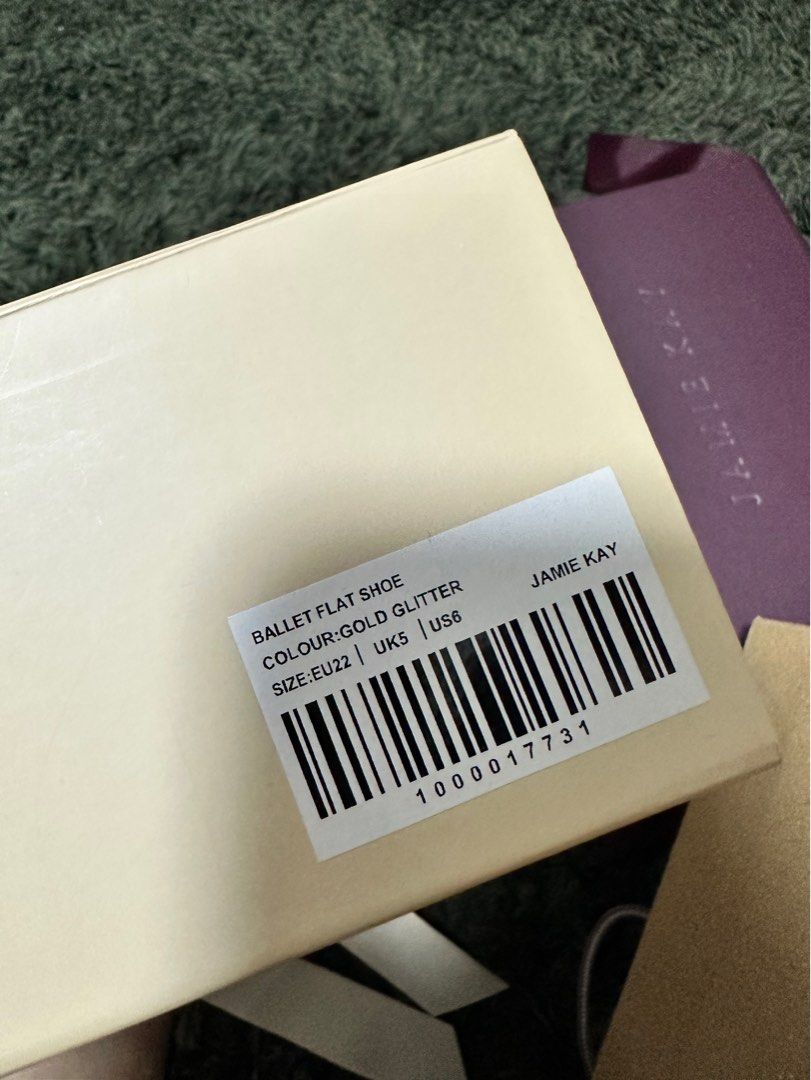 Jamie Kay Gold Ballet Flats EU22, Babies & Kids, Babies & Kids Fashion ...