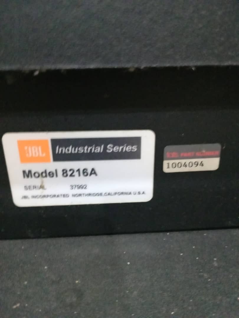 JBL 8216A Industrial Series Loud Speakers, Audio, Soundbars, Speakers ...