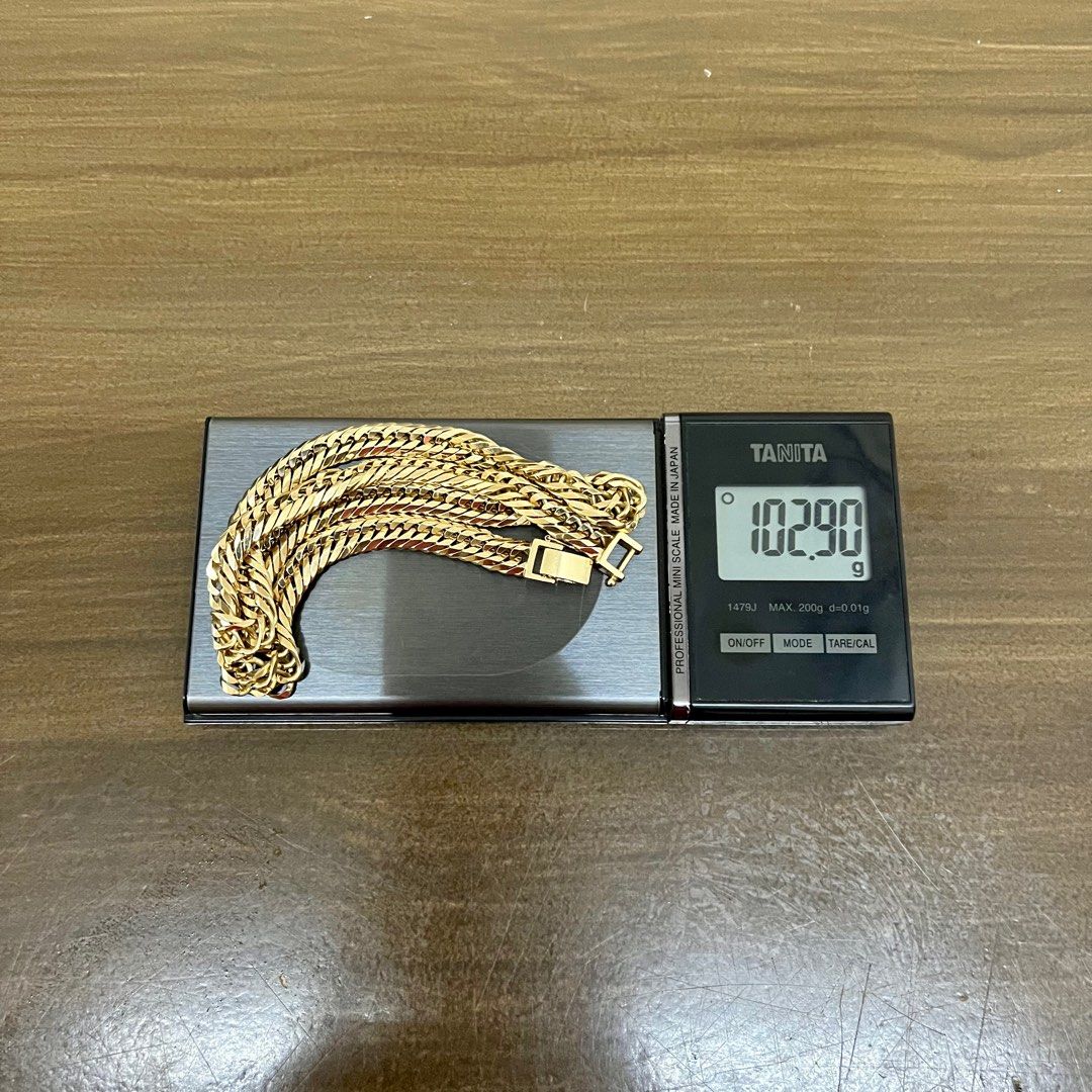 K18 Japan Gold 14 cut Necklace, Women's Fashion, Jewelry & Organizers, Necklaces on Carousell