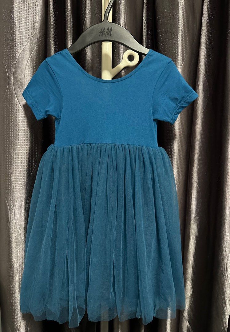 Kids Girl Mesh Dress in Blue, Babies & Kids, Babies & Kids Fashion on ...