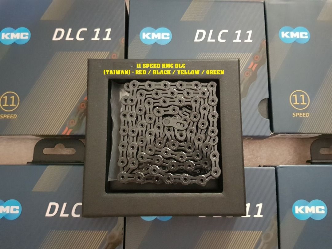 KMC DLC Bicycle 11 Speed Chain Full Hollow Titanium Carbo-Nitride Chain ...