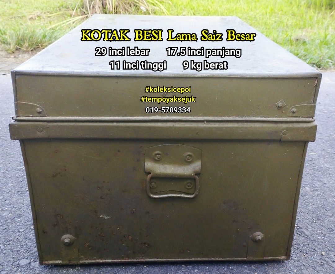 Kotak Besi Lama/Antik, Hobbies & Toys, Collectibles & Memorabilia ...