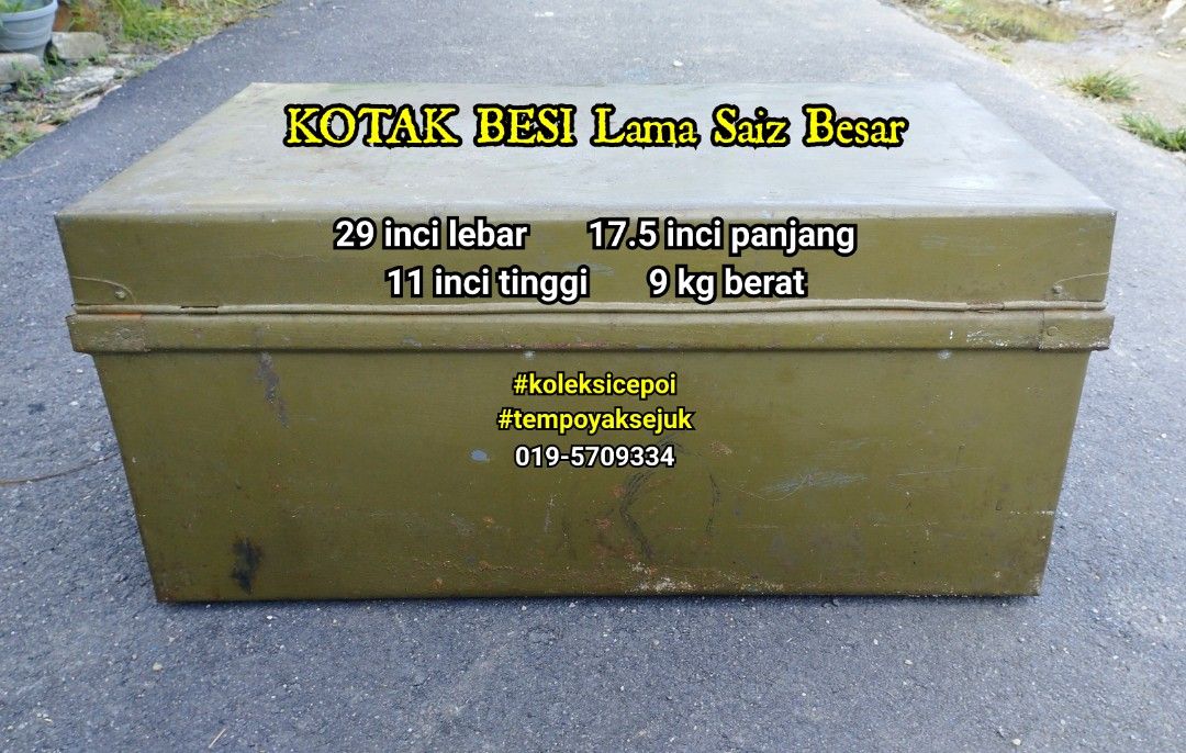 Kotak Besi Lama/Antik, Hobbies & Toys, Collectibles & Memorabilia ...