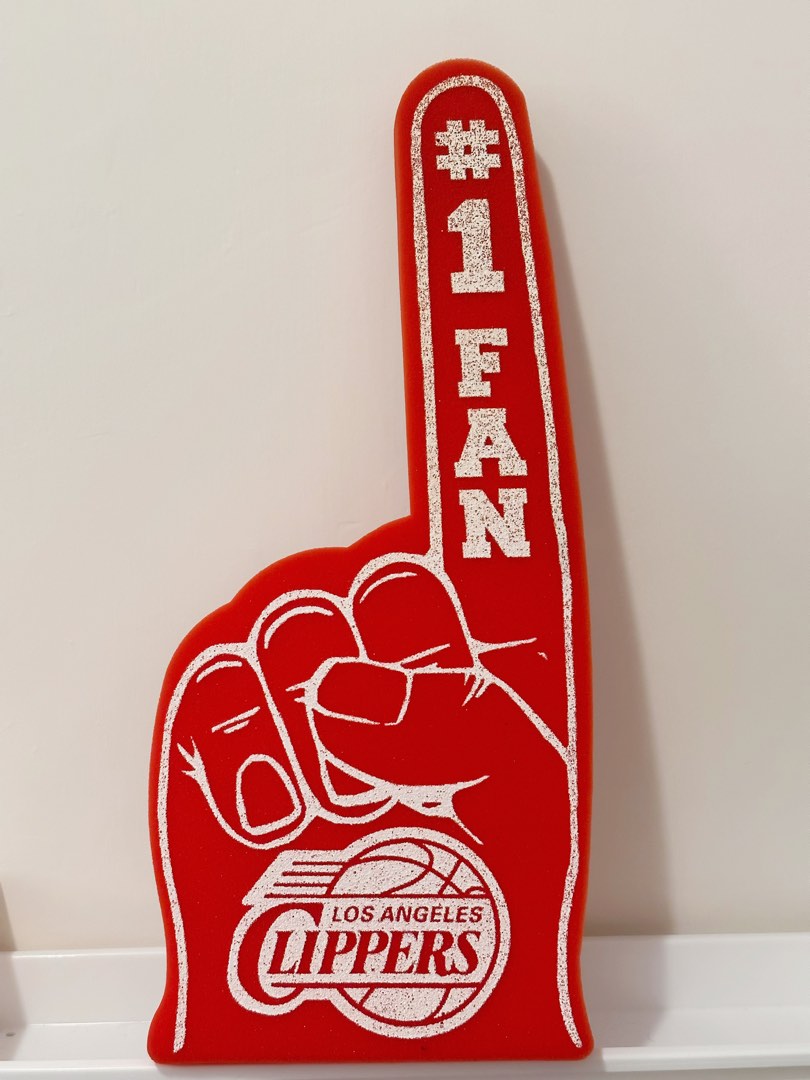 美國直送 LA Clippers #1 Fan NBA 洛杉機 快艇 打氣 海綿 手指, 運動產品, 其他運動配件 - Carousell