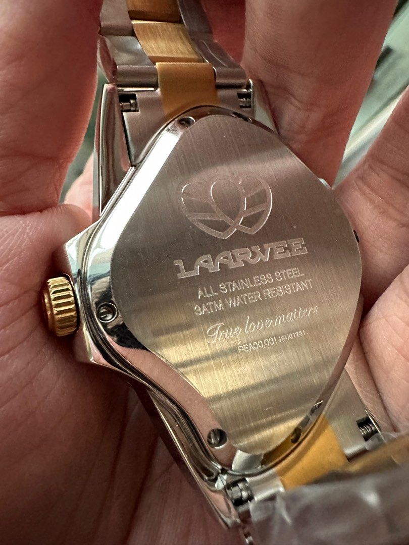 Laarvee blue gold watch, Luxury, Watches on Carousell