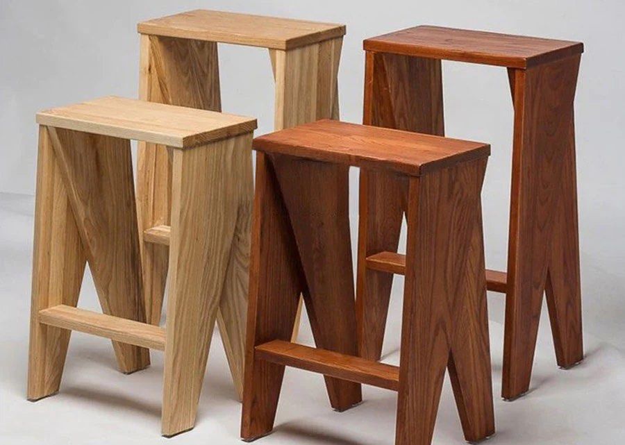 LAGA Modern Ladder Bar Stool, Furniture & Home Living, Furniture ...