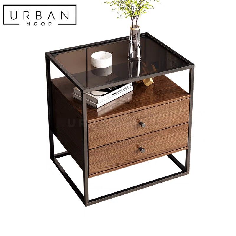 LARS Modern Industrial Bedside Table, Furniture & Home Living, Furniture, Tables & Sets on Carousell