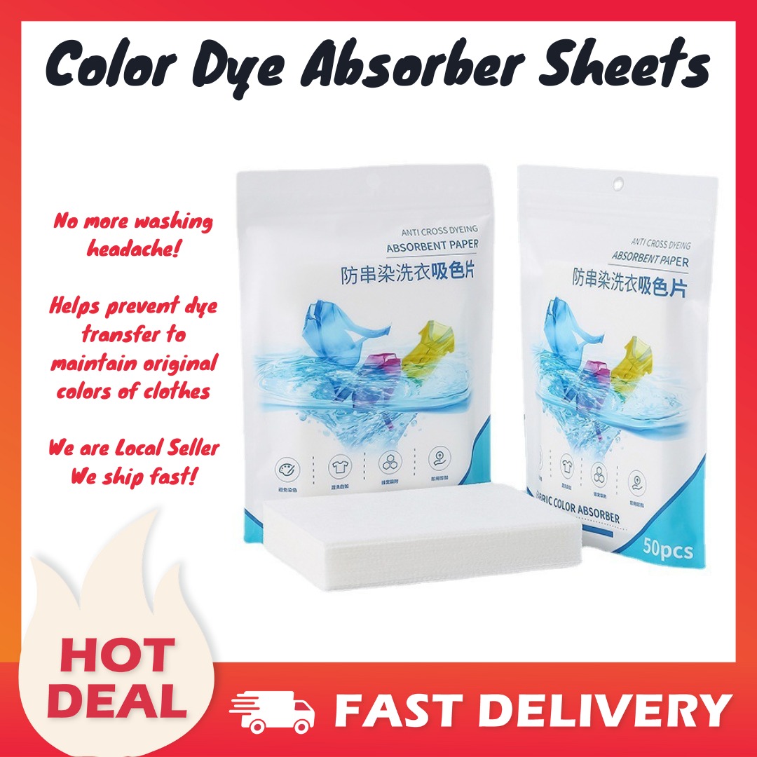 Laundry Color Catcher Absorption Sheet Anti Dye for Washing Machine ...