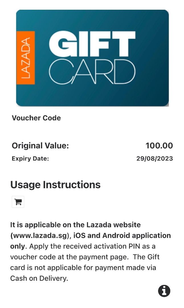 Lazada cash voucher, Tickets & Vouchers, Vouchers on Carousell