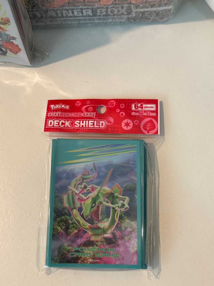 Legendary Rayquaza card deck shield, Hobbies & Toys, Toys & Games on ...