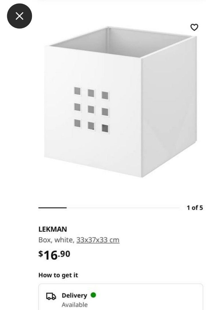 LEKMAN boxes for IKEA KALLAX, Furniture & Home Living, Furniture ...