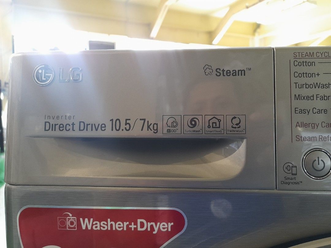 LG washing machine dual inverter 10.5kg, TV & Home Appliances, Kitchen ...